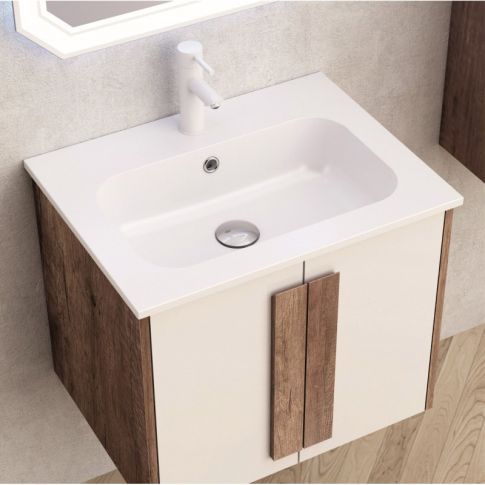 Влагоустойчив PVC долен шкаф за баня BG 6451+6066 MW, Интер Керамик ...